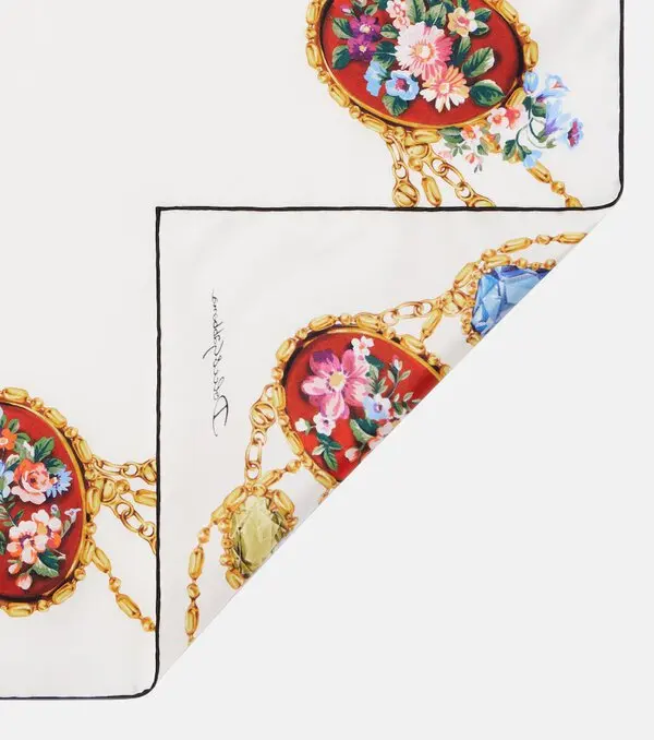 Dolce & Gabbana Dg Silk Scarf - Multicoloured