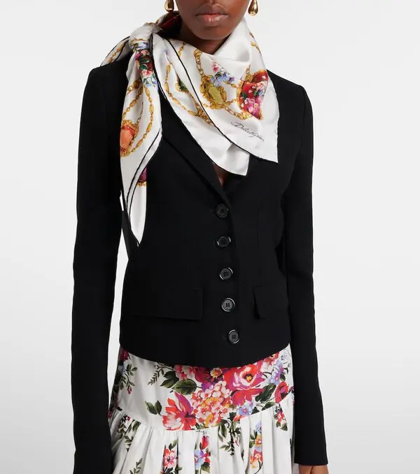 Dolce & Gabbana Dg Silk Scarf - Multicoloured