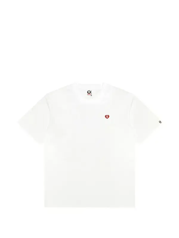 AAPE BY *A BATHING APE Heart-motif T-shirt - White