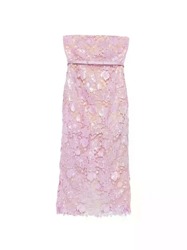 Retrofete Rowena Lace Midi Dress - Purple