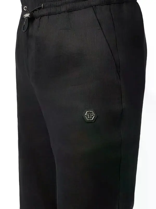 Philipp Plein Logo Appliqué Elasticated Shorts