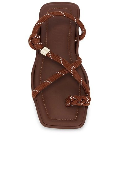 Flowze Square Sandal - Brown