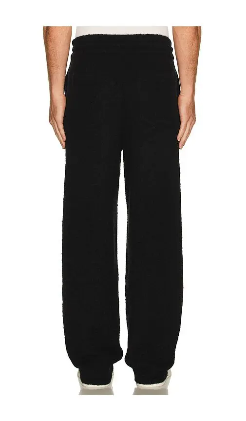 COLE BUXTON Logo Knit Pants In . Also - Black