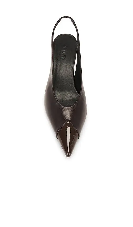 ROTATE BY BIRGER CHRISTENSEN Leather Slingback Pumps - Brown