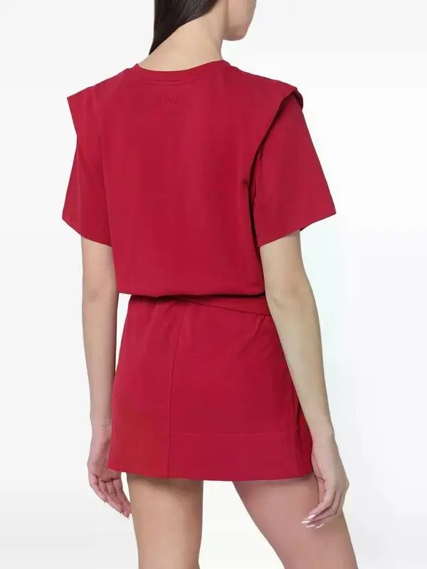 Isabel Marant Étoile Short Sleeve Crew Neck T-shirt With Structured Shoulders