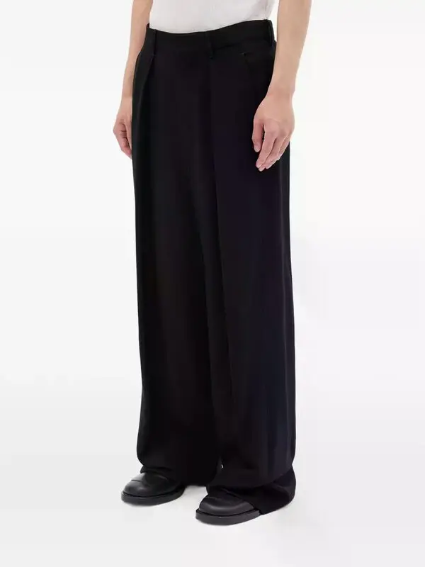 ANN DEMEULEMEESTER Pleated Wide-leg Trousers