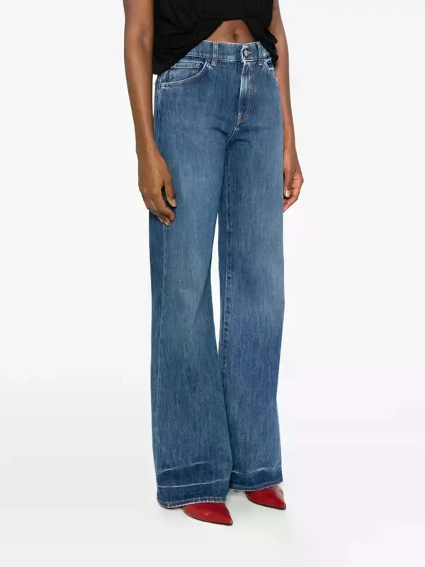 DONDUP Amber Wide-leg Denim Jeans - Blue