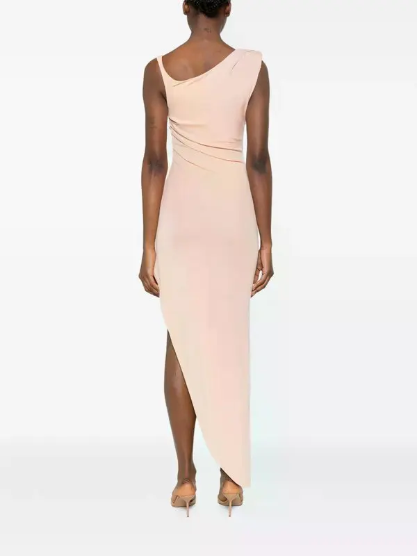 Elisabetta Franchi Crêpe Jersey Asymmetrical Midi Dress