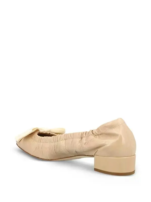 Prada Ruched Bow Detail Pumps