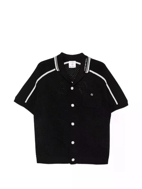 Casablanca Striped Shirt - Black