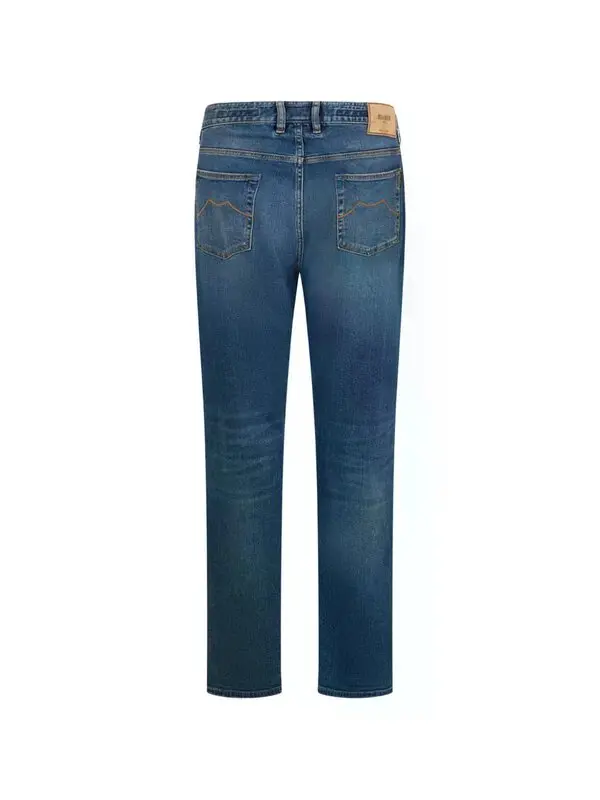 MOORER 5-pocket Trousers - Blue