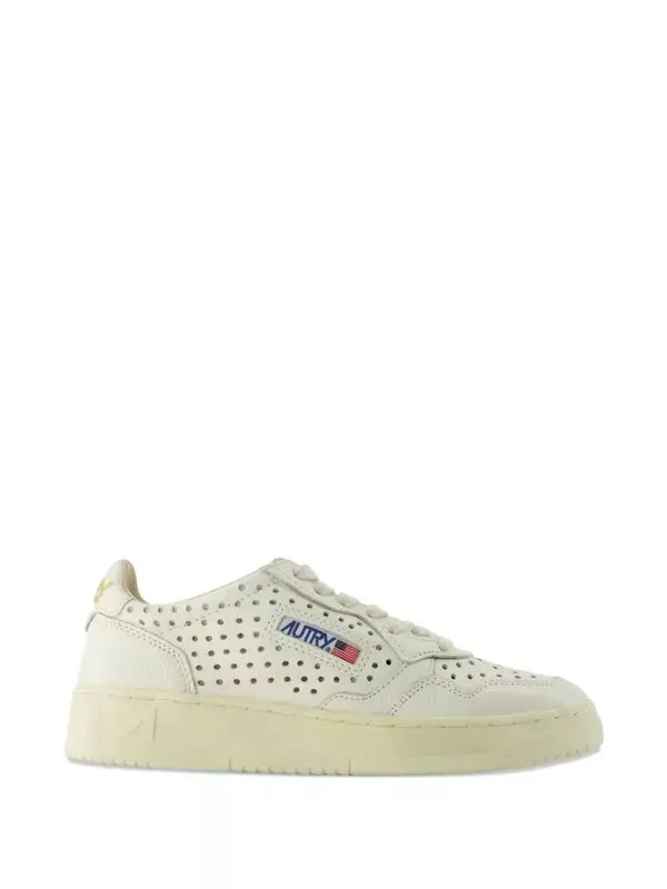 AUTRY Medalist Perforated Lace-up Sneakers - Neutrals