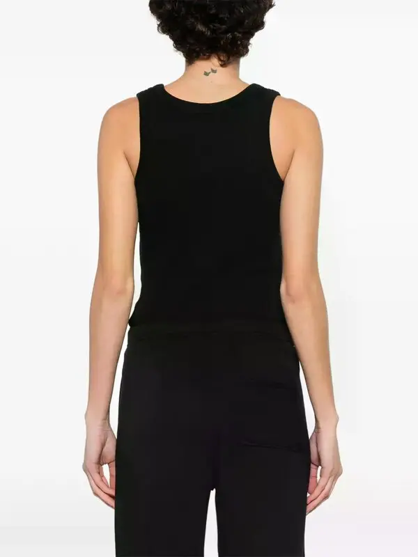 Kenzo Logo Patch Sleeveless Top - Black