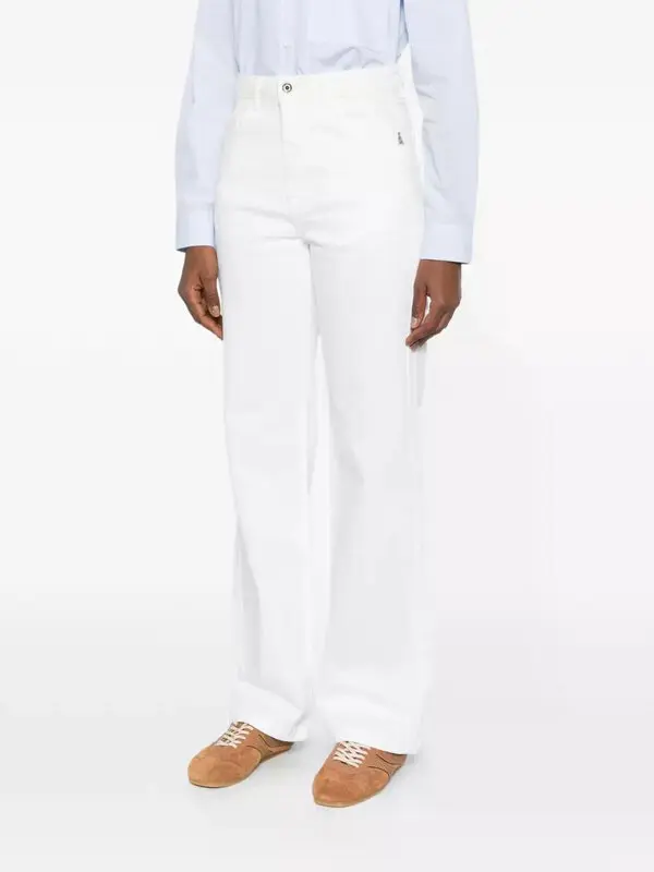 Patrizia Pepe Wide-leg Cotton Denim