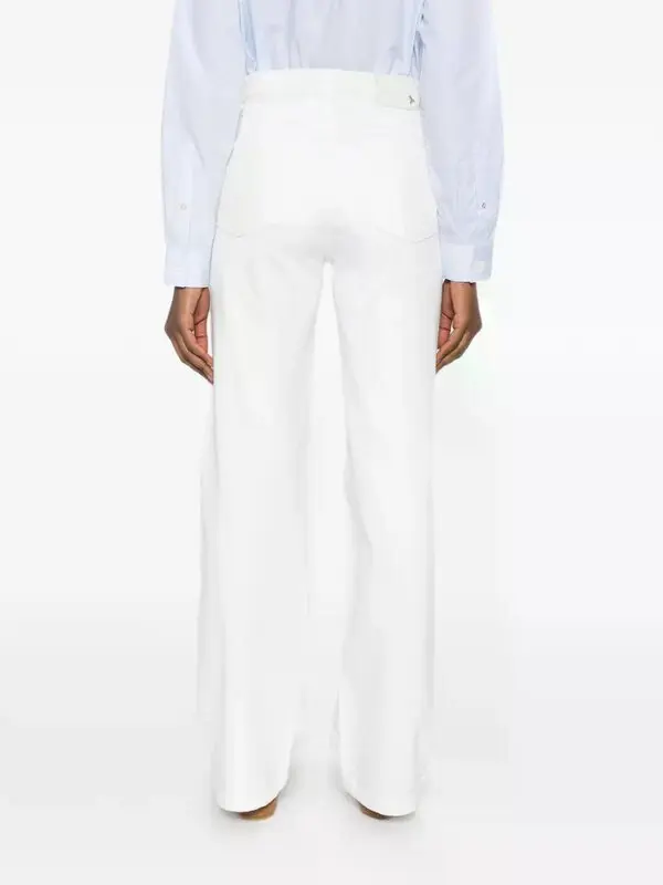 Patrizia Pepe Wide-leg Cotton Denim