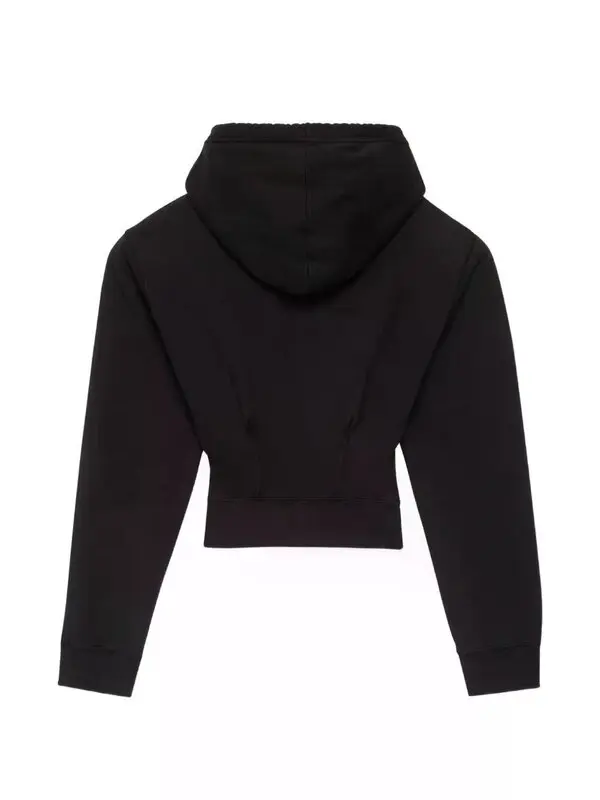 Dsquared2 Cropped Drawstring Hoodie