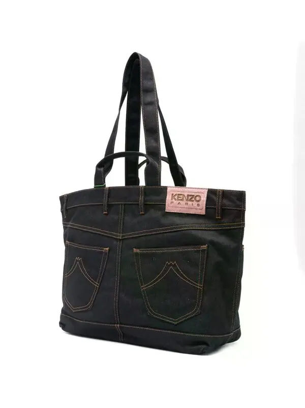 Kenzo Floral Appliqué Tote Bag