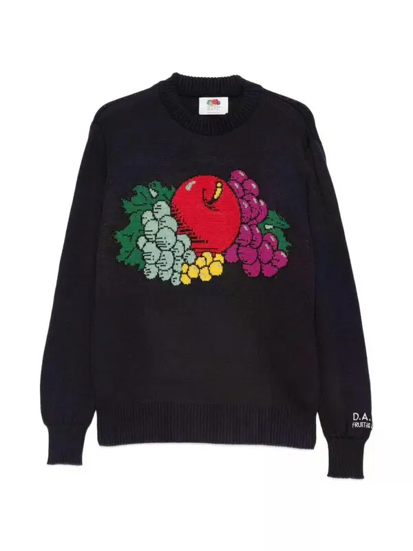 D.a.t.e. Fruit Motif Knit Sweater - Blue