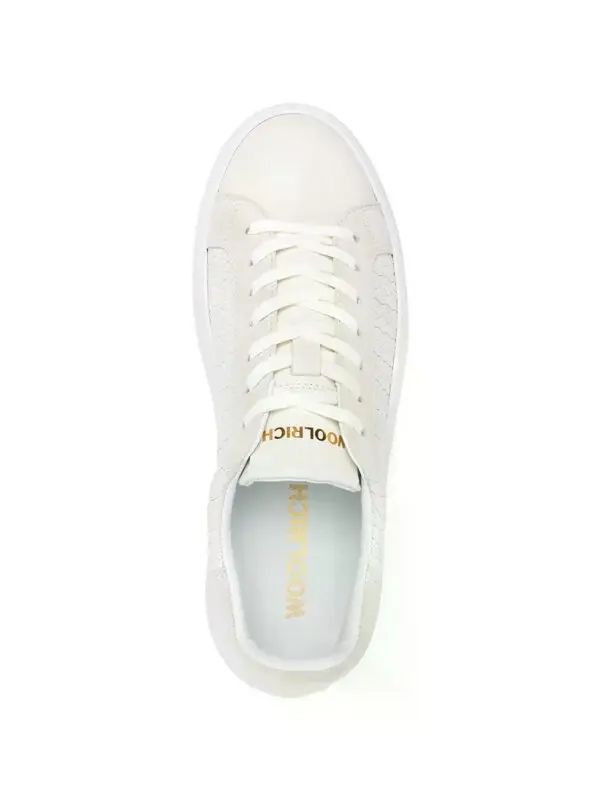Woolrich Textured Leather Lace-up Platform Sneakers