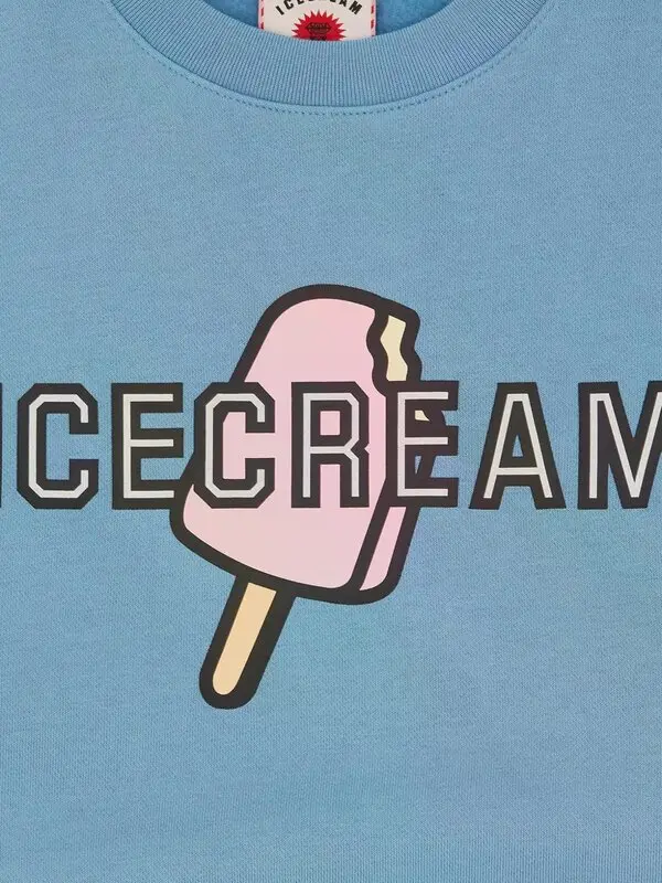 ICECREAM Graphic Print Crew Neck Sweatshirt