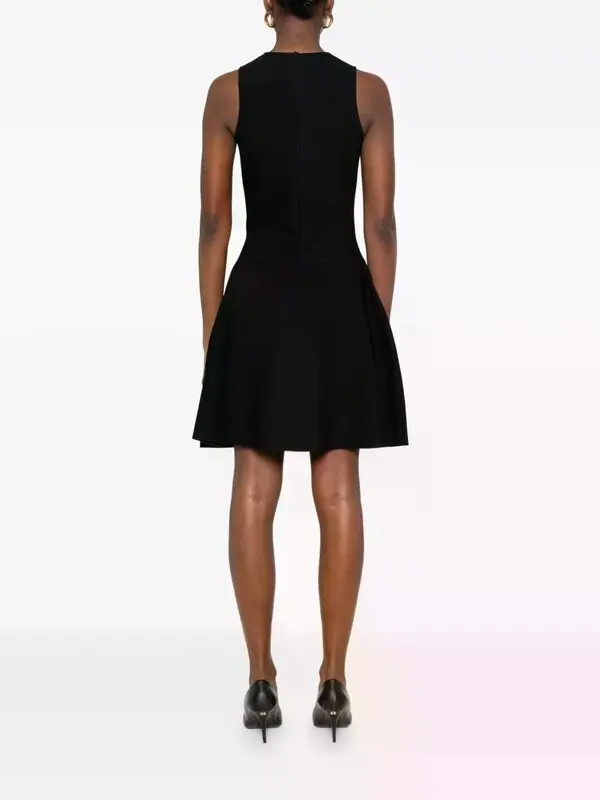 Alexander McQueen Sleeveless Jacquard Mini Dress