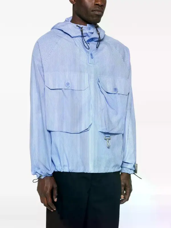 Reese Cooper Striped Hooded Jacket