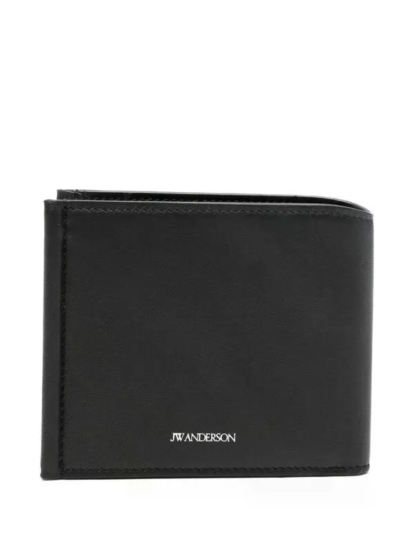 JW Anderson Logo-detail Wallet - Black