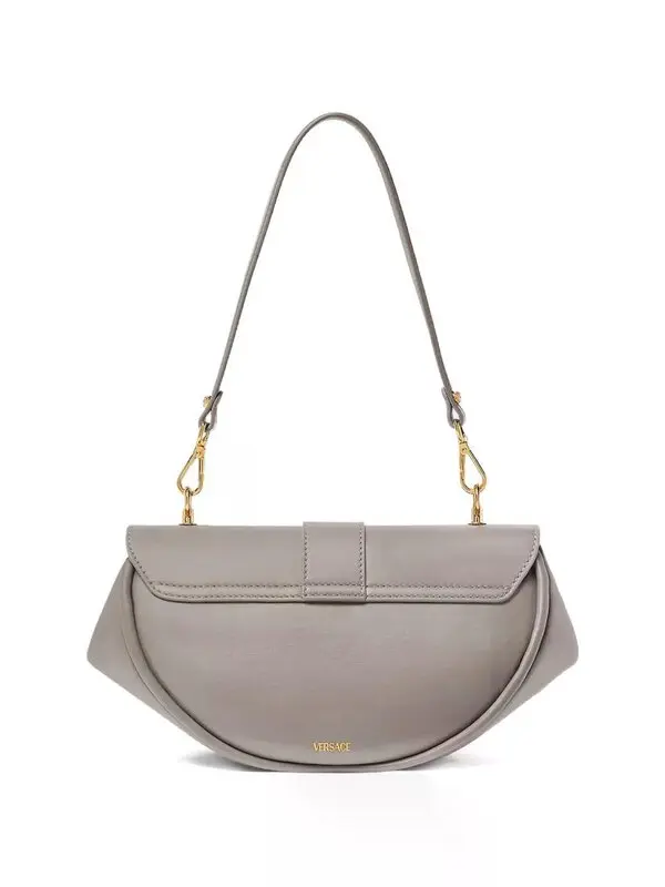 Versace Virtus Logo-plaque Shoulder Bag - Grey