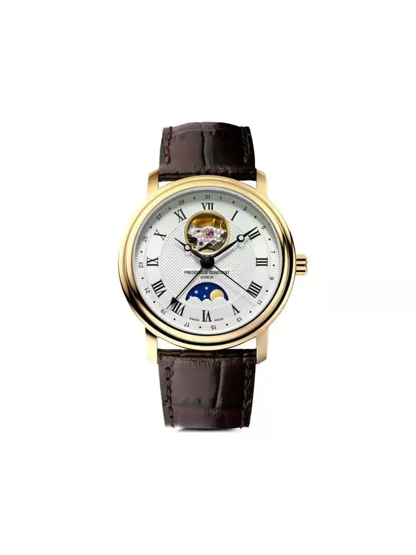 FREDERIQUE CONSTANT Classics Heart Beat Moonphase Date Watch - Silver