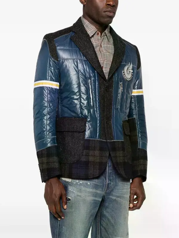 Junya Watanabe Padded Checkered Blazer