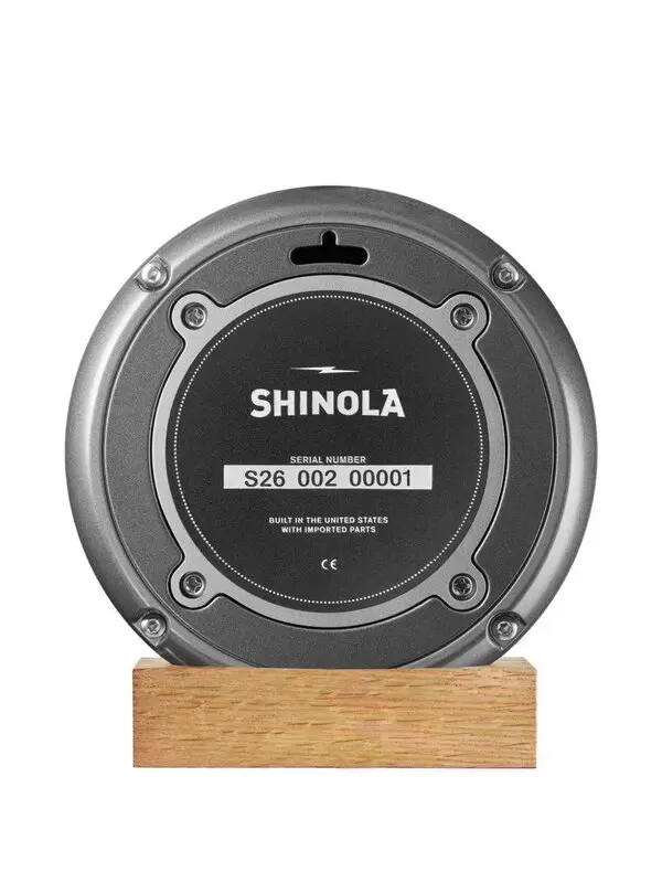 Shinola 6 Runwell Desk Clock - Grey