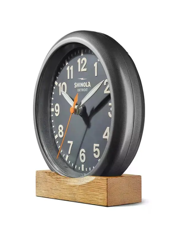 Shinola 6 Runwell Desk Clock - Grey