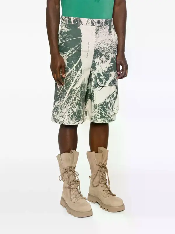 Reese Cooper Abstract Print Cargo Shorts
