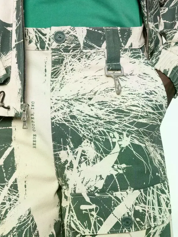 Reese Cooper Abstract Print Cargo Shorts
