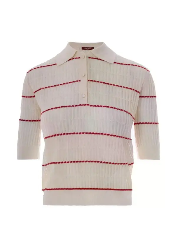 Max Mara Striped Knitwear Polo
