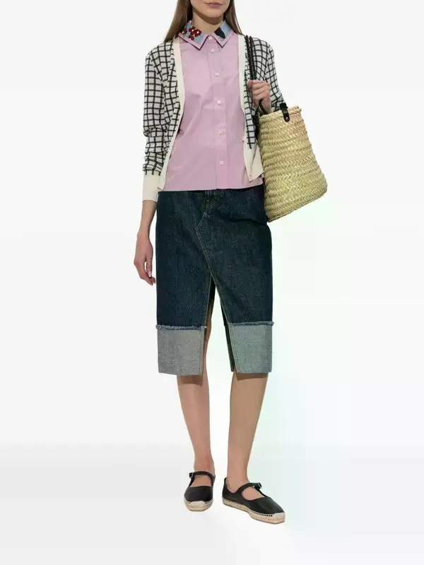 Marni Checked V-neck Cardigan