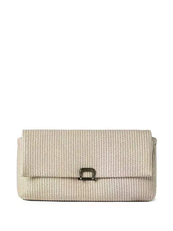 Brunello Cucinelli Sartorial Clutch Bag In Techno Raffia