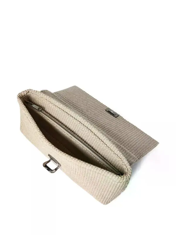 Brunello Cucinelli Sartorial Clutch Bag In Techno Raffia