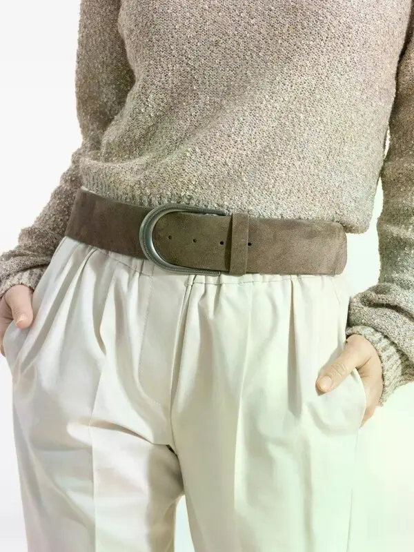 Brunello Cucinelli Suede Belt - Brown