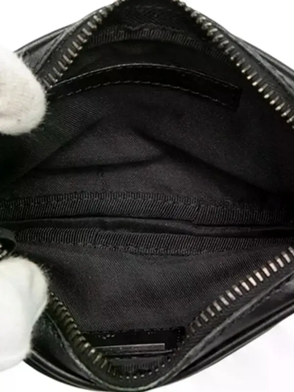 Fendi Mini Zucchino Canvas Zip Crossbody Bag