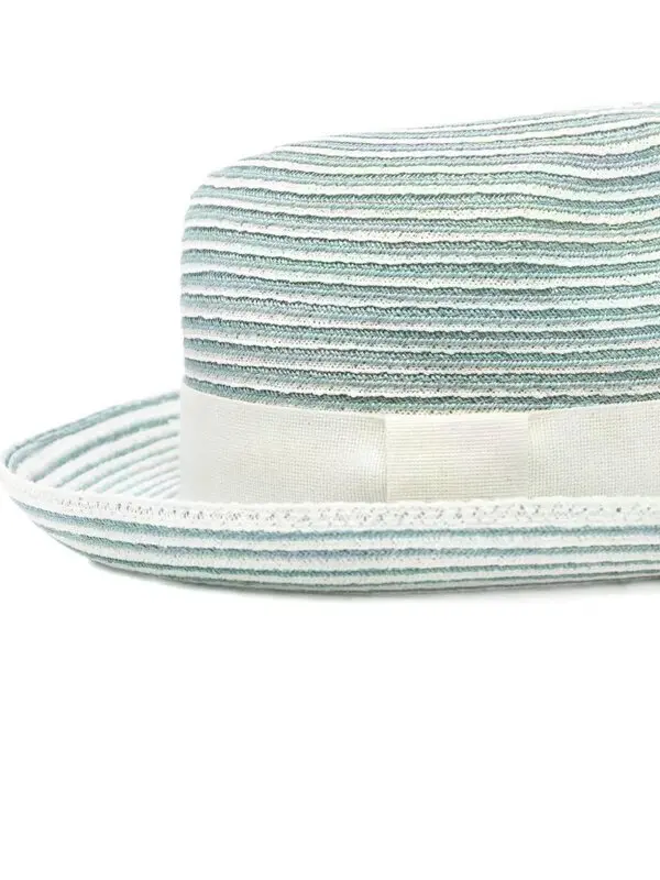 Eleventy Striped Ribbon Hat