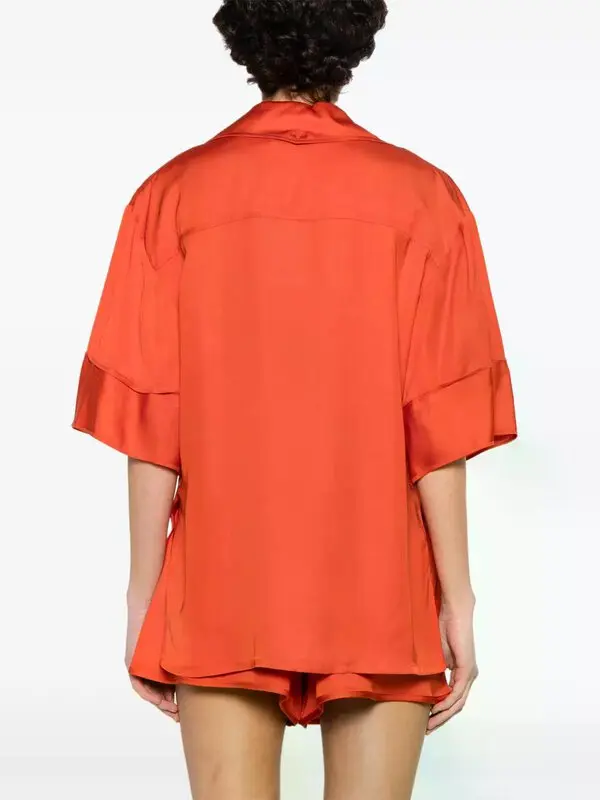IRO PARIS Short-sleeve Blouse With Round Hem