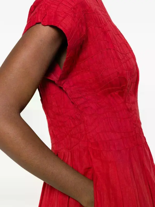 Sea Textured Midi Dress