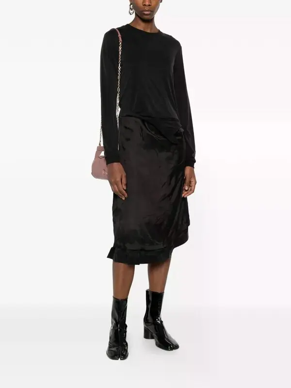 MAISON MARGIELA Draped Dress - Black