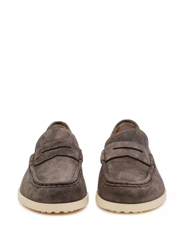 TOD'S Suede Penny Loafers