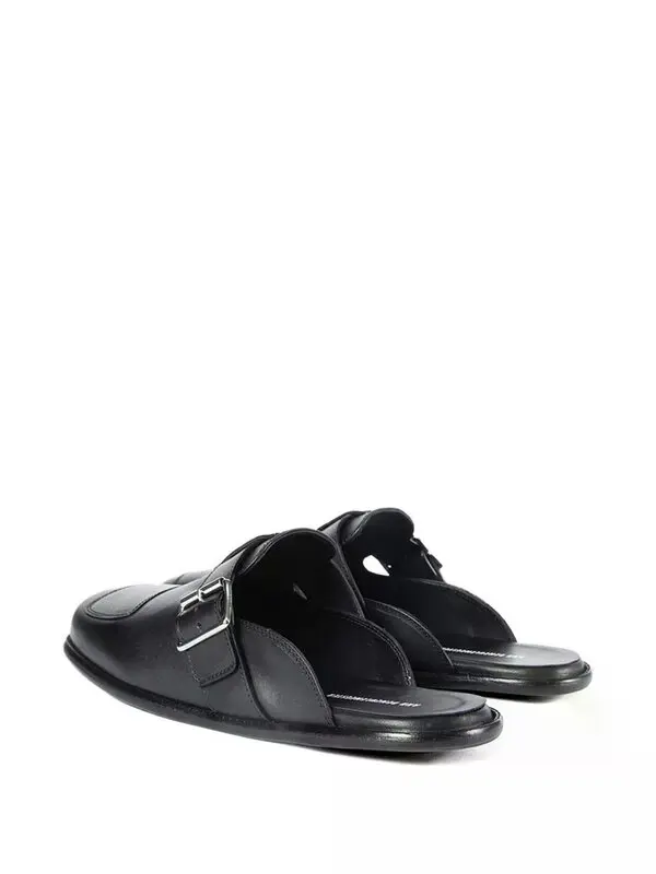 ANN DEMEULEMEESTER Buckled Leather Mules