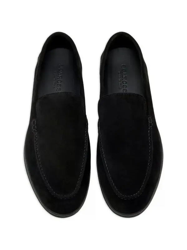 SCAROSSO Suede Loafers - Black