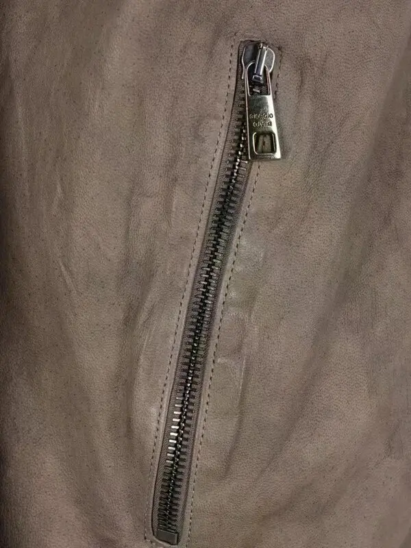 GIORGIO BRATO Zip Lamb Leather Jacket