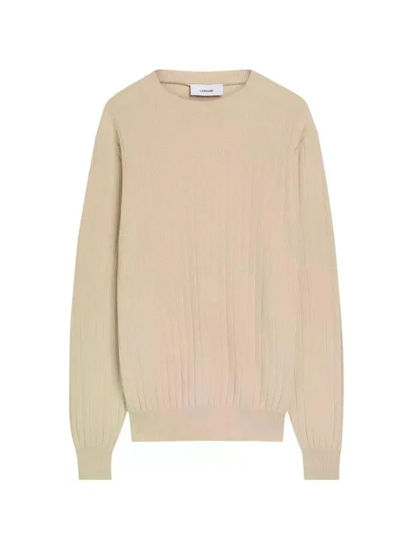 LARDINI Ribbed Crew-neck Sweater