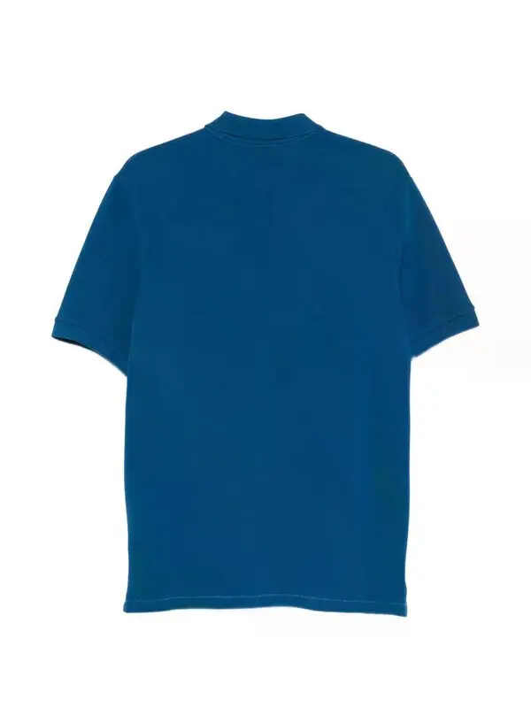 Paul Smith Zebra-patch Regular-fit Polo Shirt - Blue